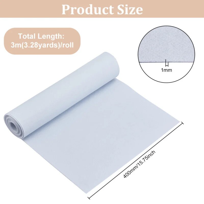 Рулон фетровой ткани Белый, AECH03-12721