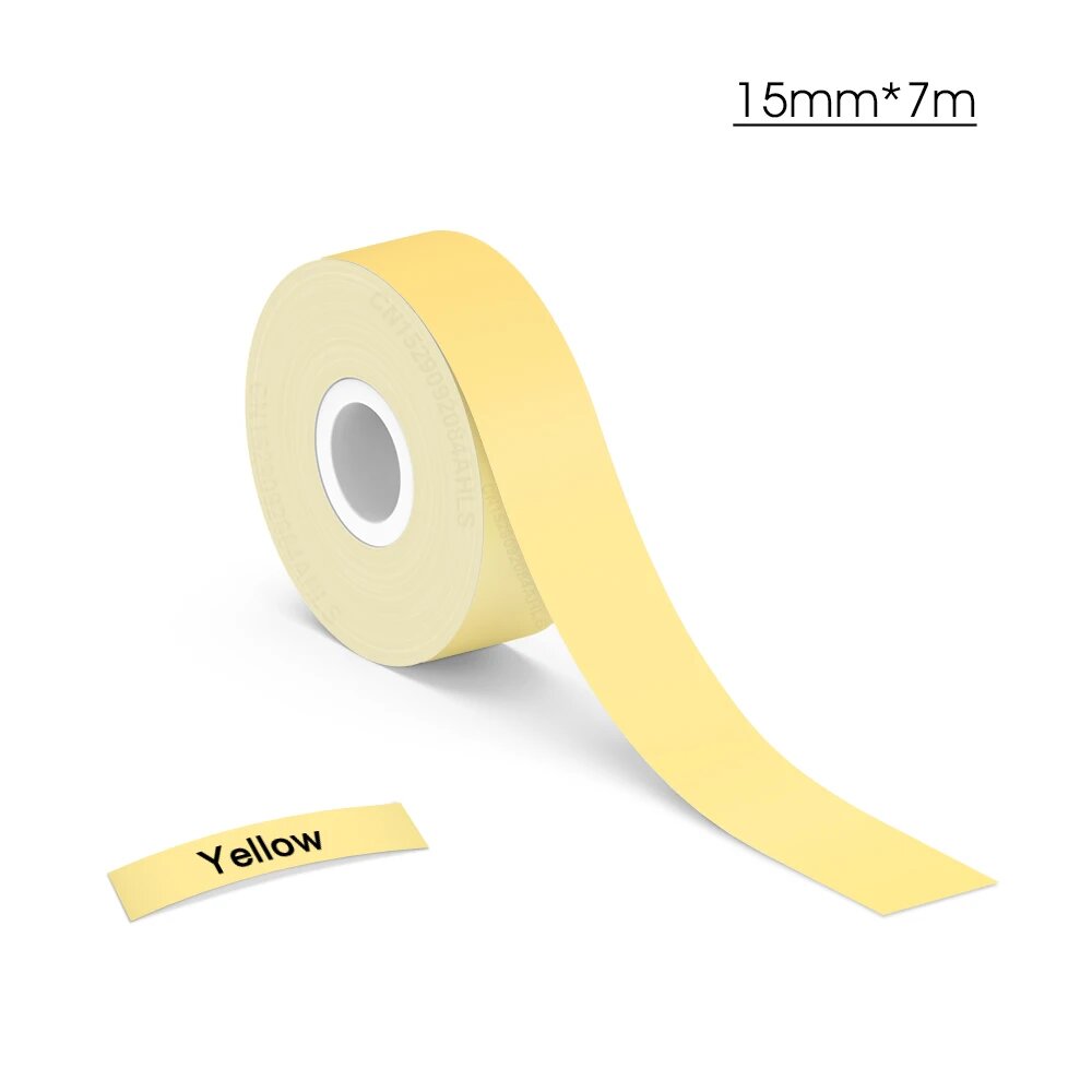 Самоклеящаяся наклейка в рулоне бумаги Marklife P12, термобумага для этикеток, белая, прозрачная, 15 мм * 7 м, непрерывная лента для этикеток для принтера P12