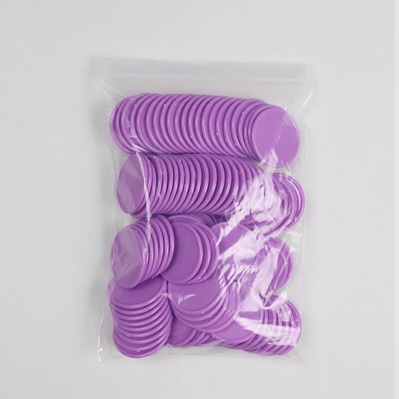 Ll.cm однотонные пластиковые монеты для детского сада, награды, обменные чипсы, жетоны, игрушки для обучения