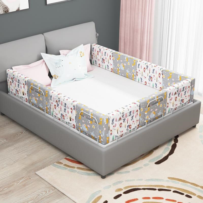 Бампер для детской кроватки, защитный бортик, регулируемый барьер для безопасности детей