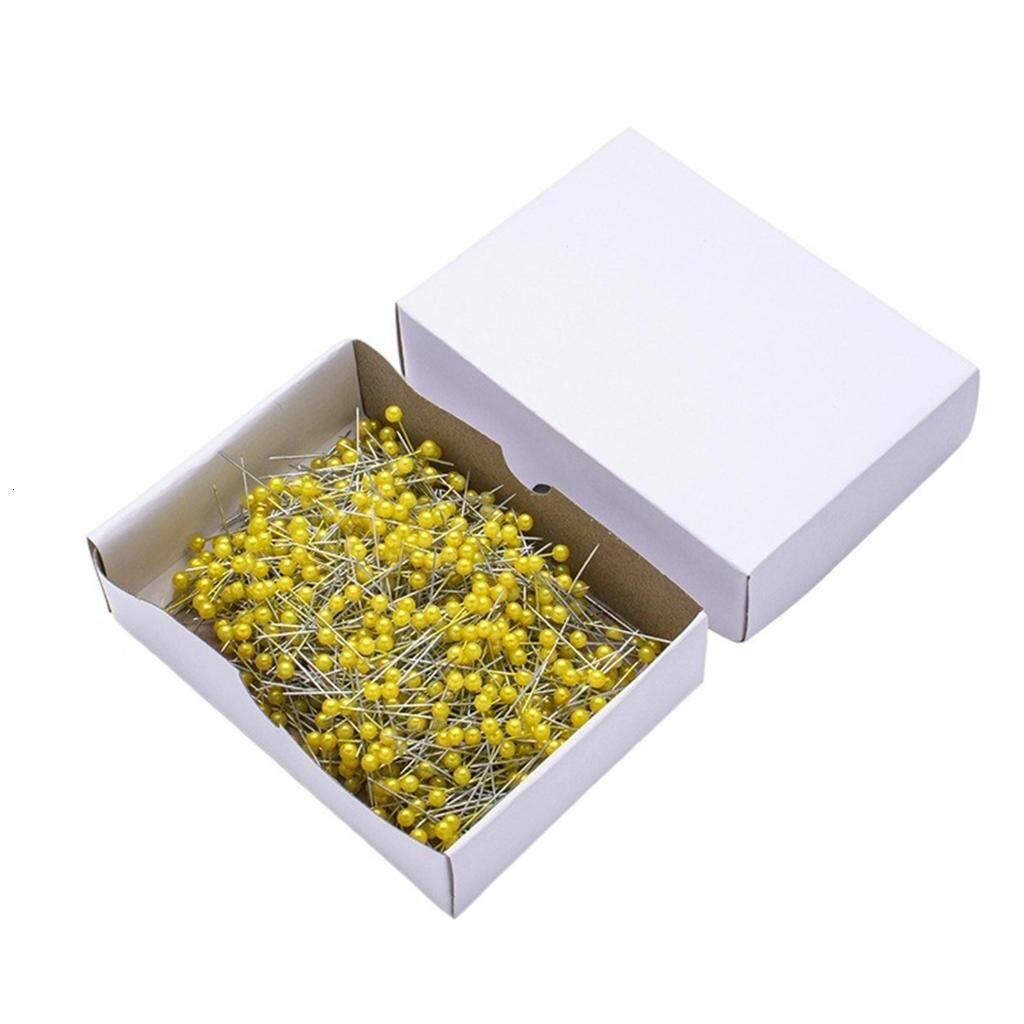 800 штук Прямые швейные булавки для квилтинга, Yellow
