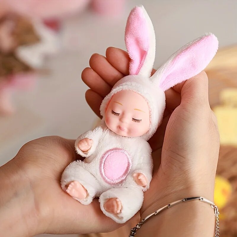 Миниатюрная Кукла-реборн, Реалистичная Игрушка-фигурка Для Сна — Милые Животные, Включая Медведя, Жирафа
