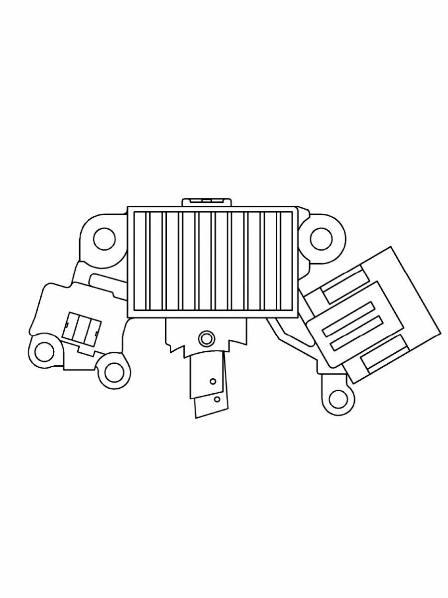 Регулятор напряжения генератора для а/м Nissan Almera N16 (00-) 1.5i/1.8i (тип Hitachi, без LRC), STARTVOLT VRR1405