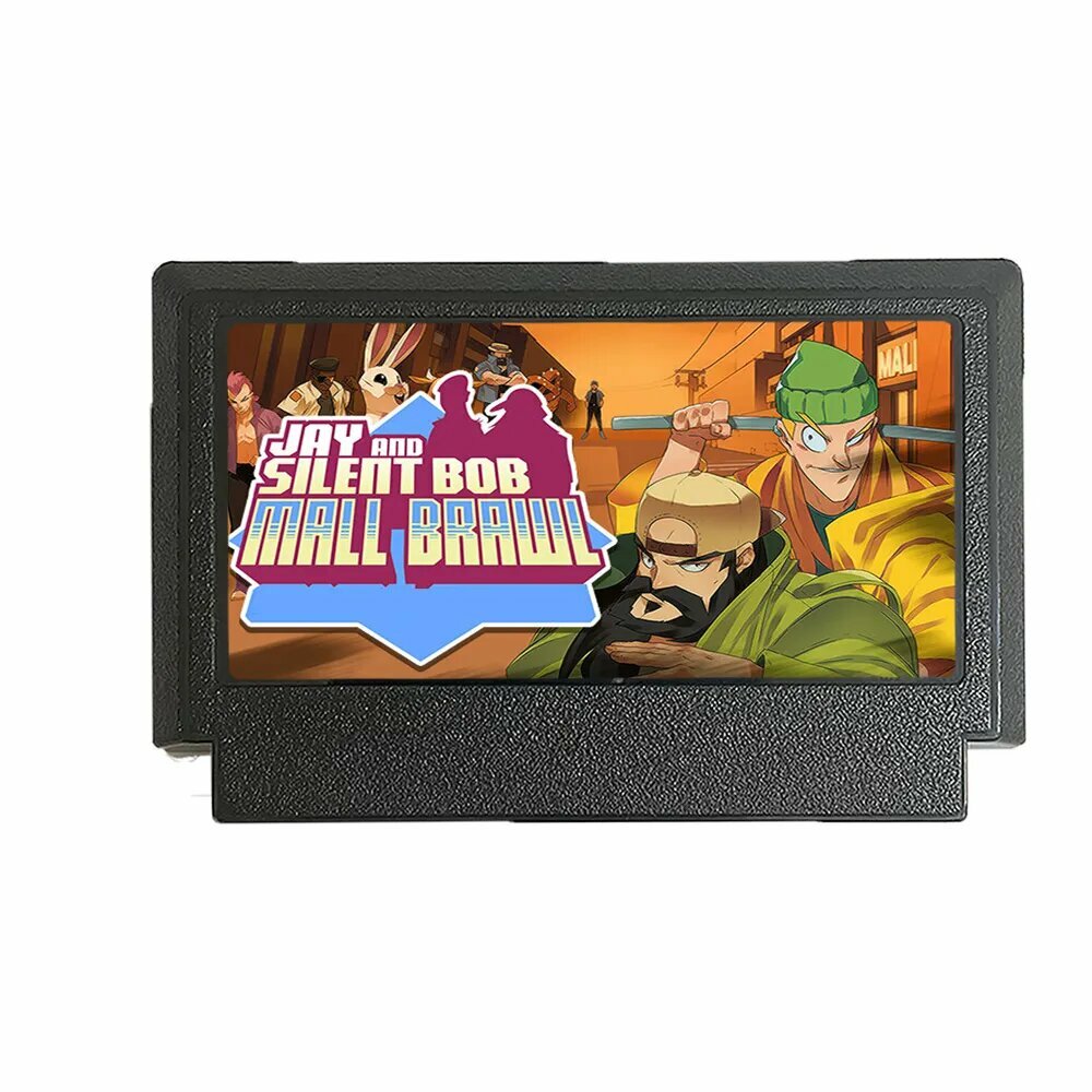 Jay and Silent Bob Mall Brawl - Игра 8-битный картридж Famicom - игровой картридж NES (8 bit, Английская версия)