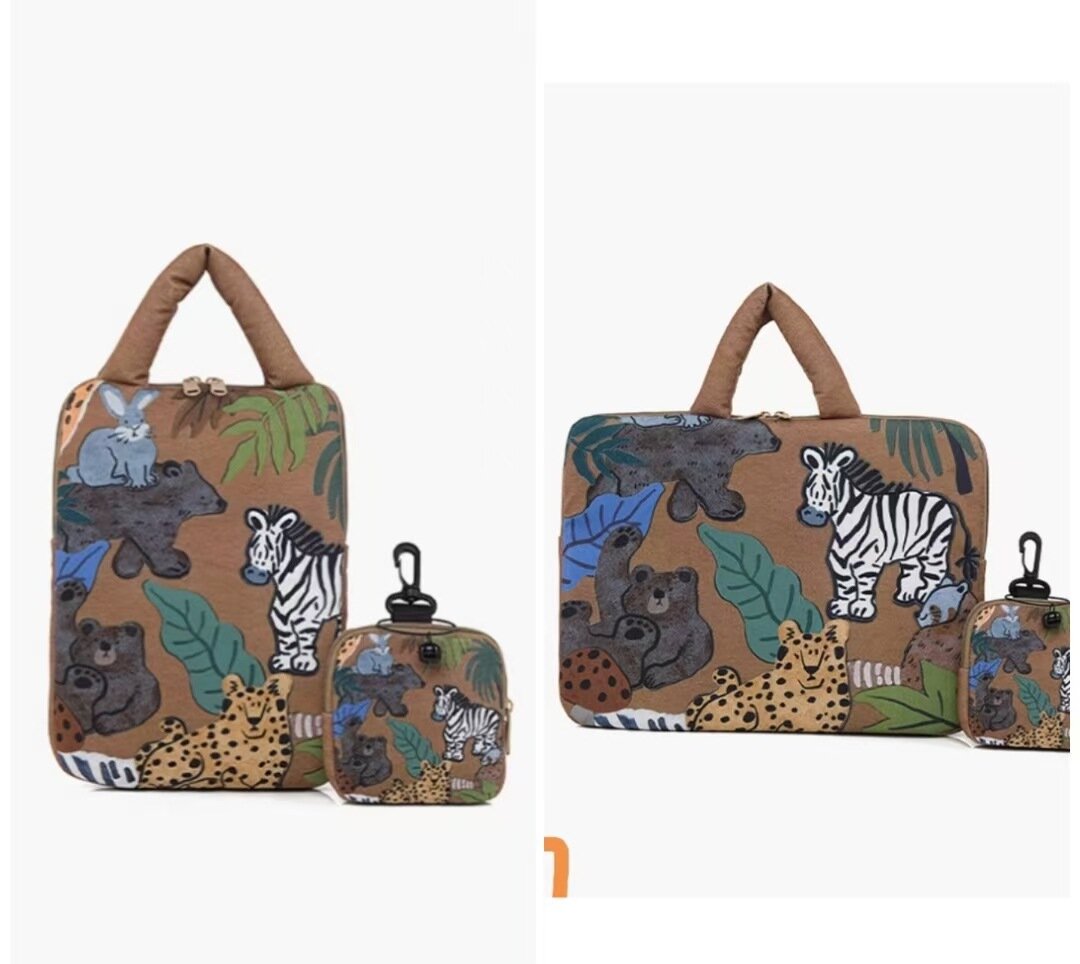 KLQ BC58 Fashion laptop briefcase for women 14" notebook 11" iPad tablet bag