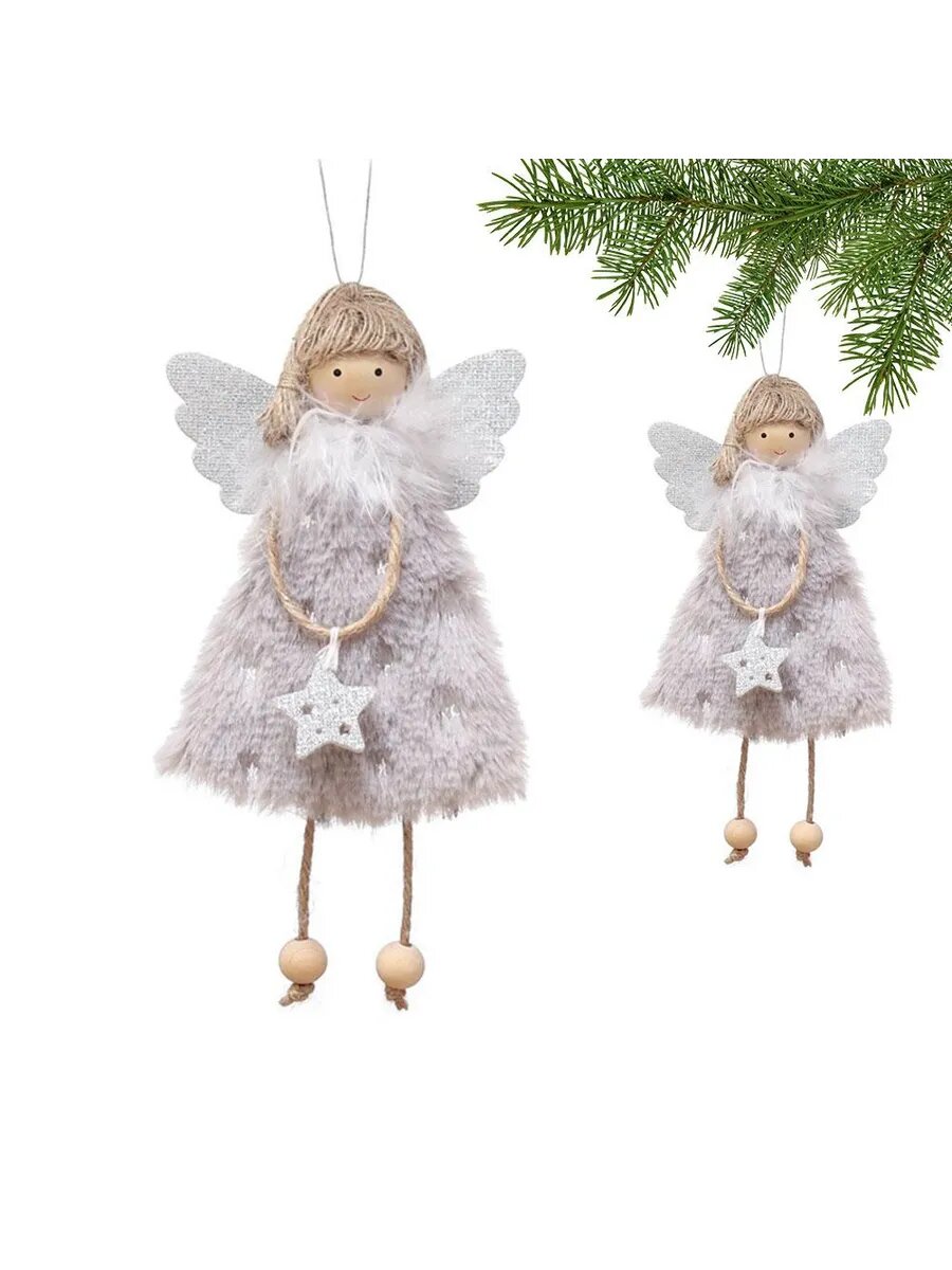 Ангел кукла подвеска для елки, украшение на Рождество