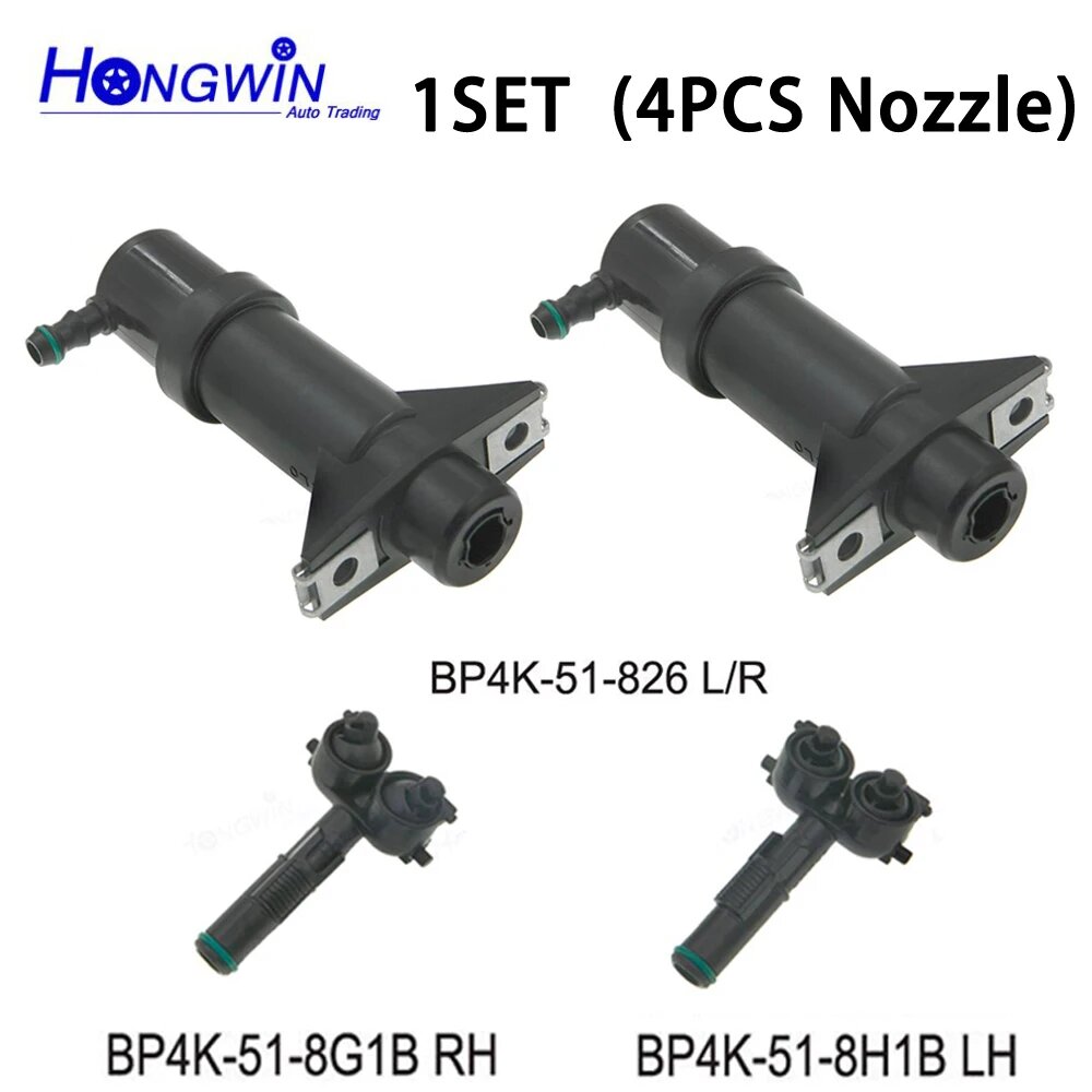 BP4K-51-826 BP4K-51-8G1B для Mazda 3 Axela Saloon (BK) 2003-2007 2008 2009 крышка сопла омывателя фары SET 4PCS Nozzle