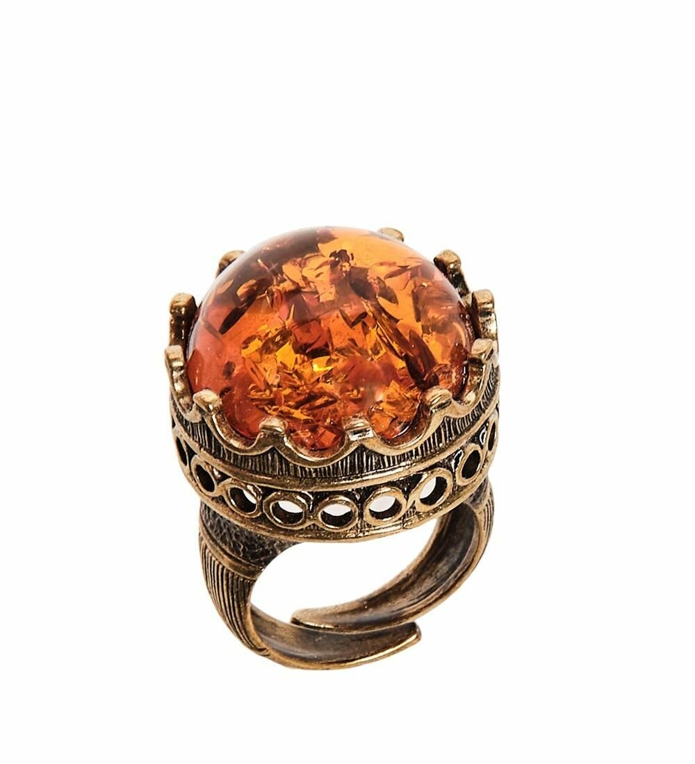 Кольцо, янтарь