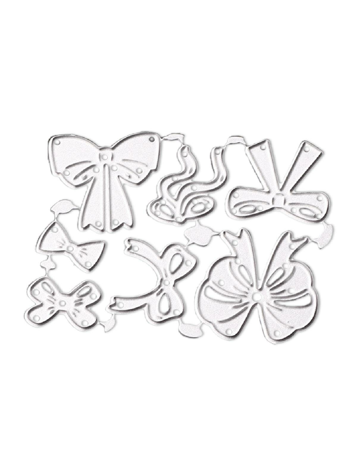 Банты Металлические Режущие Штампы Трафарет DIY Альбом для Скрапбукинга Шаблон Бумажной карточки Плесень