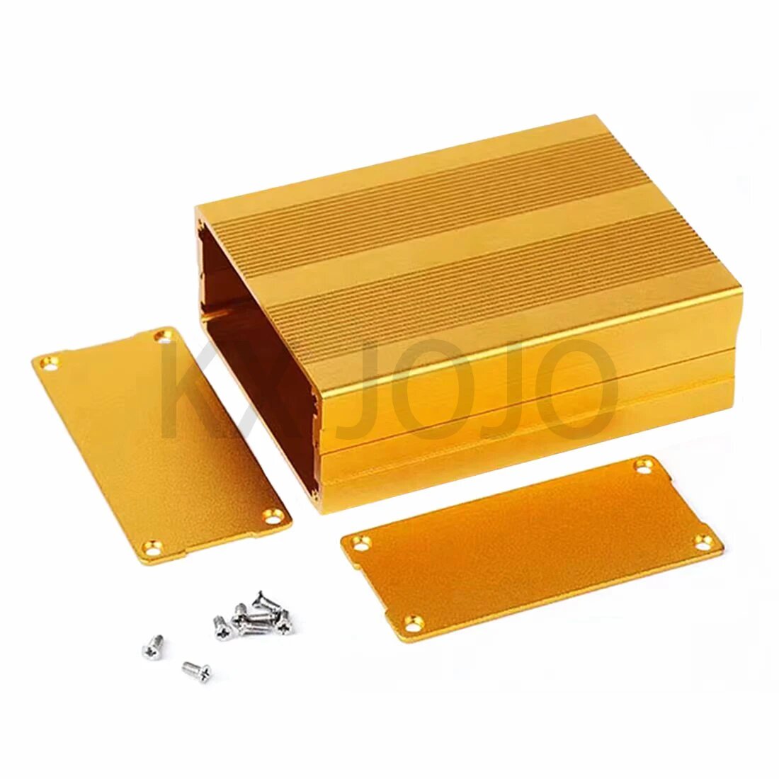 Алюминиевый корпус для электроники 76*35*90/100 мм 76X35X90mm Gold