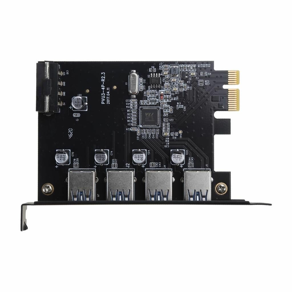 4-портовый USB 3.0 PCI-E контроллер — фото 1