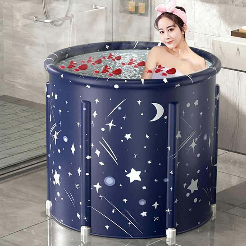 Складная ванна, ванна для взрослых и детей 6 слоев утолщения, 70*65 см