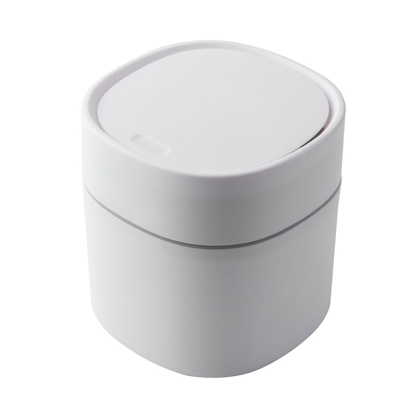 Мусорный Бак Для Переработки: Пластиковый Контейнер 1# Компактный Для Стола - Универсальный Для Кухни И Спальни С Гигиенической Крышкой Портативный Мусорный Бак For Домашнего Использования И Общежития