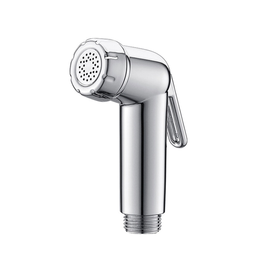 Handheld Bidet Head Silver ABS для уборки в ванной и туалете, регулируемое водяное давление, гигиена, мойка подгузников, Shattaf, мойка животных, 0-40℃, вес 65g, размер 160*100*50mm, 1 шт.