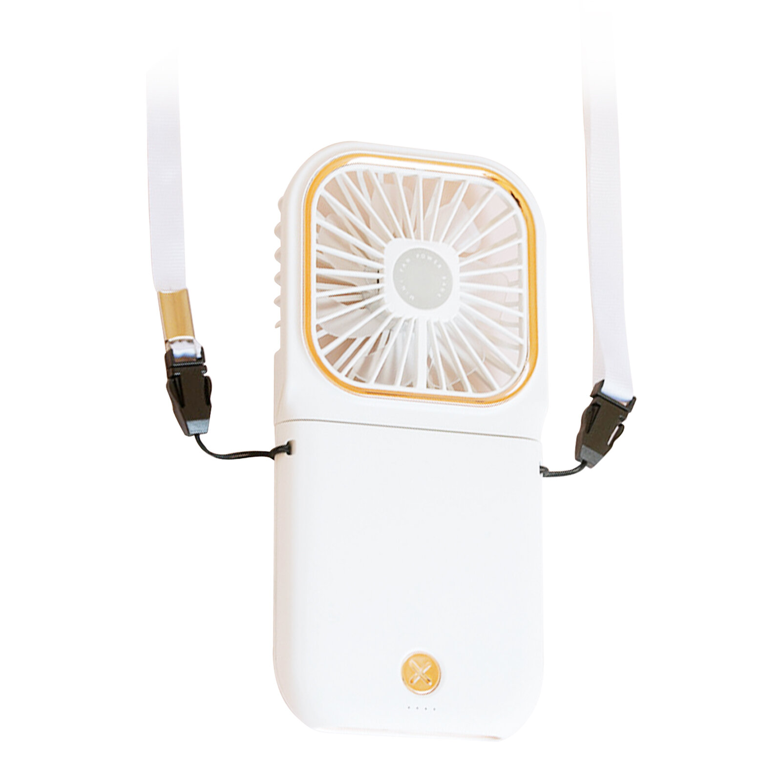 Ожерелье вентилятор мини ноутбук вентиляторы с 3000mAh батарейка аккумуляторная складной ленивый подвесной вентилятор 3 скорости USB вентилятор с держателем для телефона для открытое воздух путешествие, цвет белый розовый зеленый синий, материал ABS