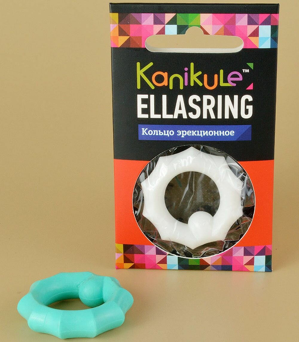 Эрекционное кольцо фигурное ELLASRING, цвет в ассортименте, эластичное, с рельефной поверхностью