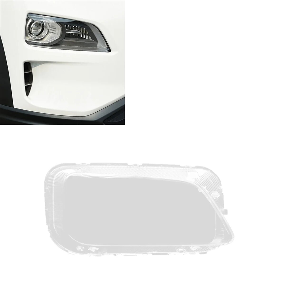 Корпус фар автомобиля, абажур, прозрачная крышка объектива, крышка фары для Hyundai Kona Encino 2020, правый — L48A