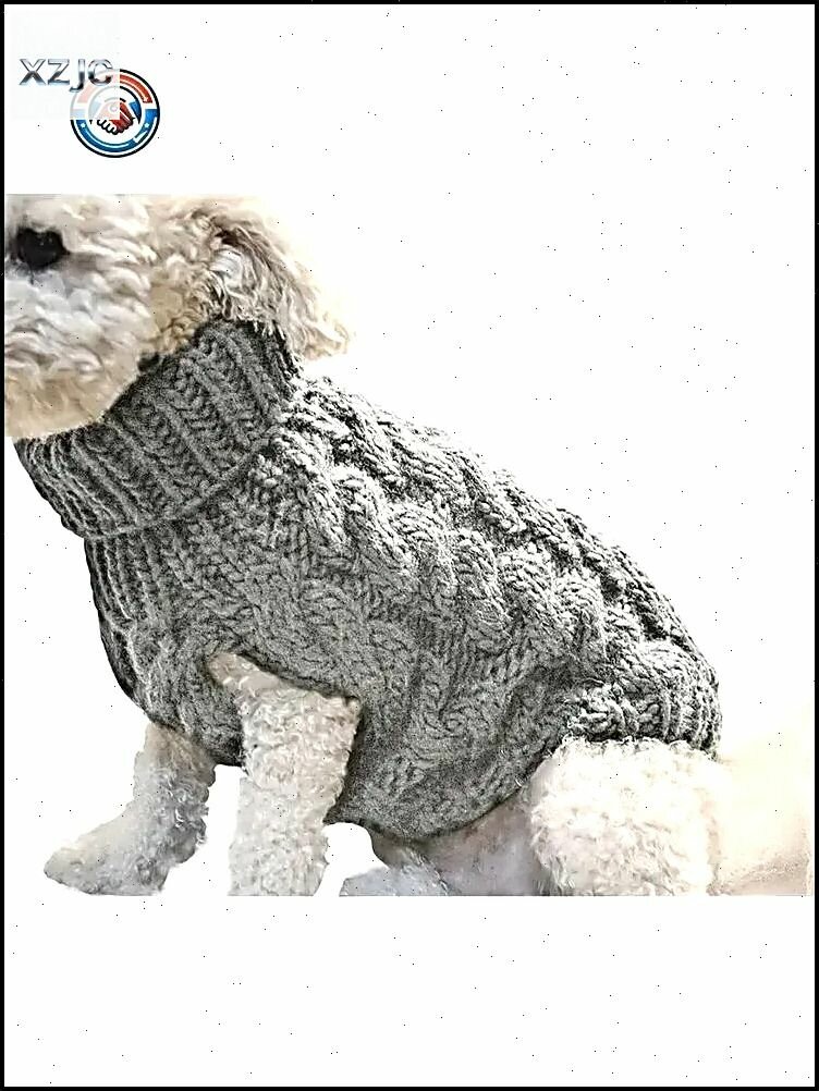 Тёплый свитер без рукавов для собак и кошек мелких пород, мягкая вязаная жилетка из хлопка и акрила, удобная одежда для чихуахуа йорка той-терьера, стильная зимняя кофточка для питомца