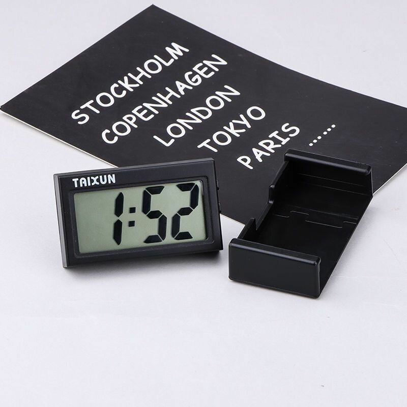 Настольные маленькие часы, простые, с большим экраном, HD цифровые электронные часы, для студенческого общежития, спальни, настольные часы, креативный орнамент LD