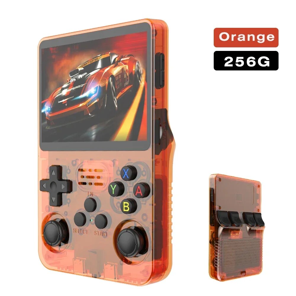 Портативная игровая консоль ARKOS R36S, Оранжевый, 256G