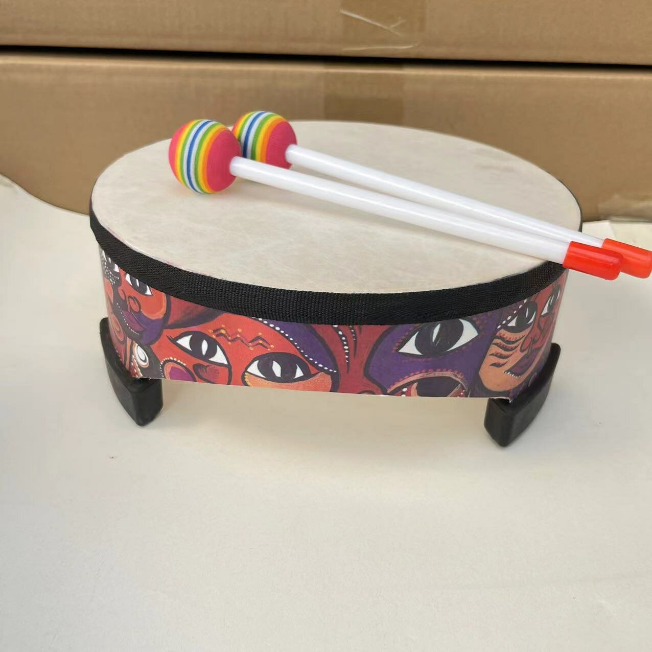 Ручной барабан, ударный инструмент, напольный барабан, детский ручной барабан, музыкальная игрушка для детей, военный барабан, пат-барабан, обучающее пособие для раннего образования