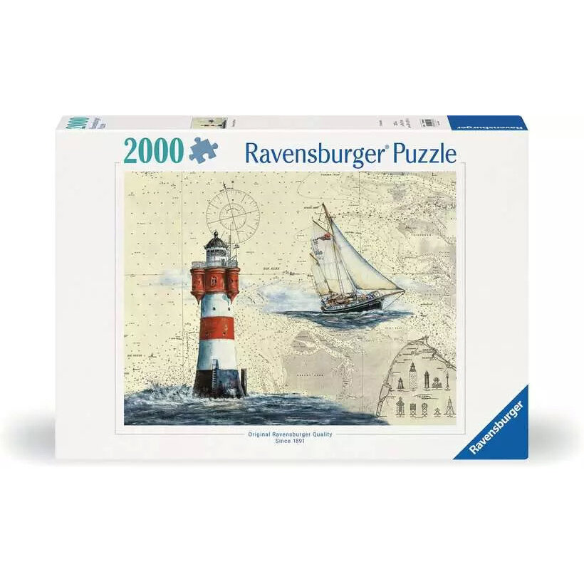 Пазл Ravensburger 2000 Романтический маяк, арт.00804, классический