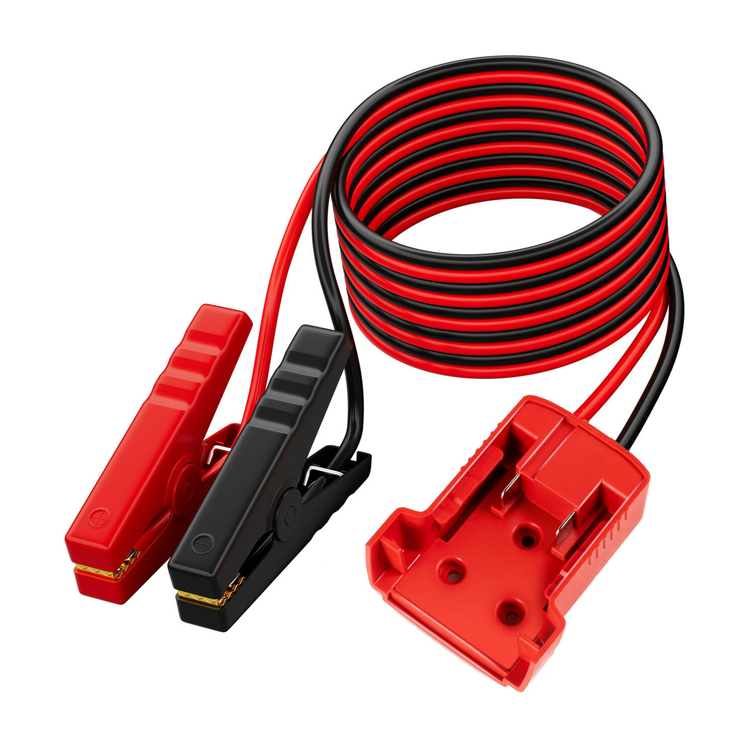 Car Auxiliary Starter для Mivoch Portable Jumper Start Cable, Car Power Start Converter, совместимый с Milwaukee Portable Jump Start Cable, Car Jump Start Converter, 12 AWG, 1.75 метра, материал ABS + латунь, совместимый с Milwaukee M18 литий-ионными