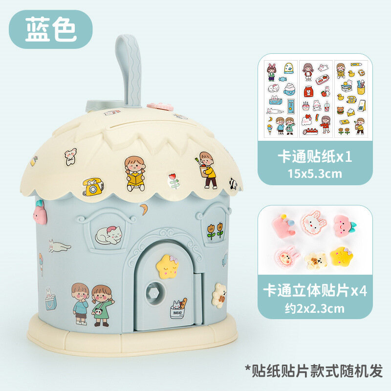 Модная милая копилка в виде домика, только впуск, без выхода, для мальчиков и девочек, креативная копилка в виде ракеты или автобуса.