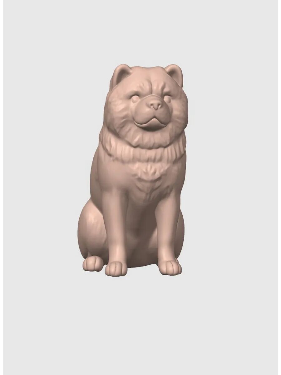 Ростовая статуэтка собаки-Чау-чау (10см, бежевый)