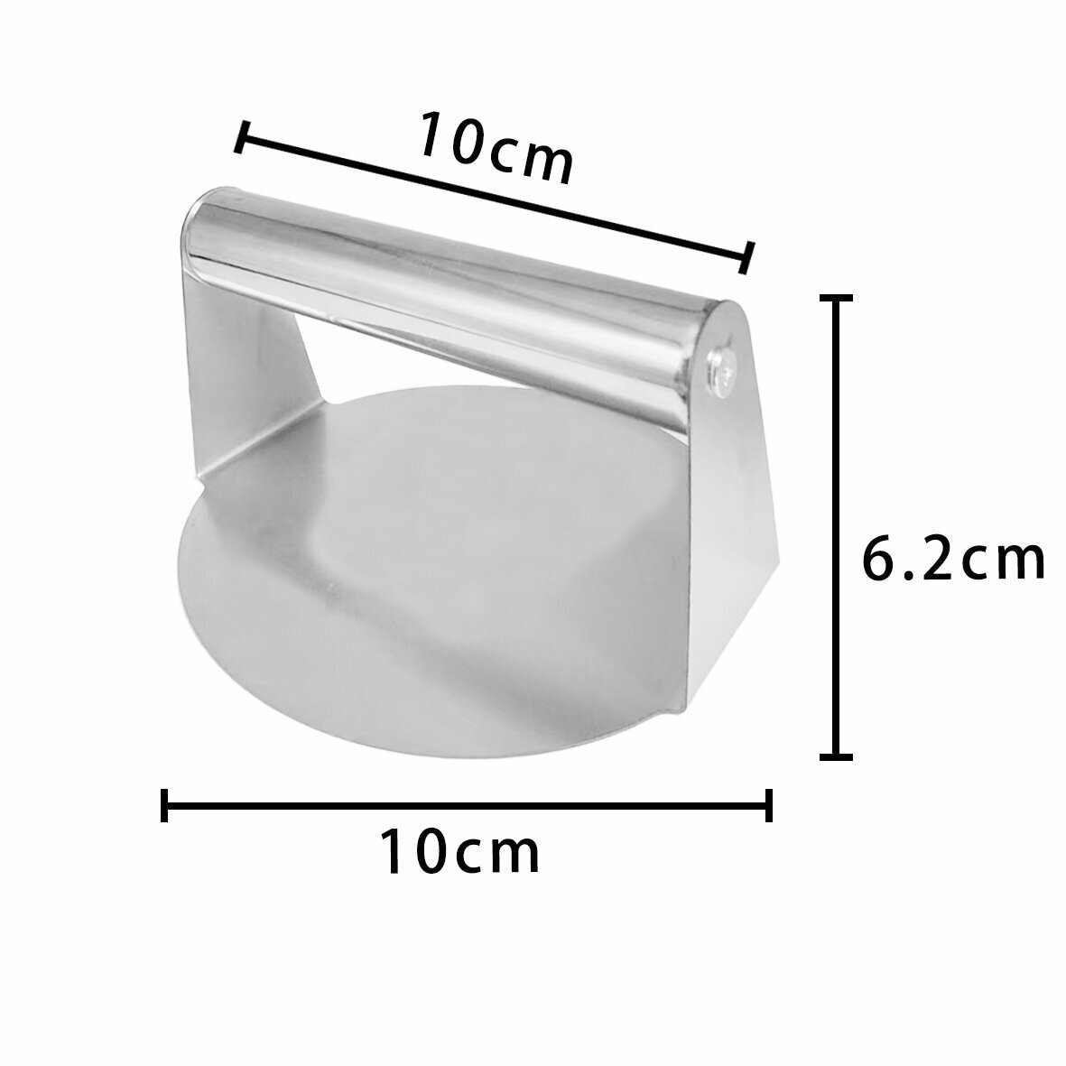 Пресс для котлет из нержавеющей стали, интегрированный квадратный и круглый пресс для мяса, утолщенный пресс для гамбургеров, инструмент для домашнего приготовления котлет