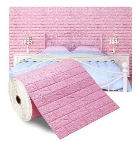 3D самоклеящиеся обои наклейки XPE Pink, 70cmX1m