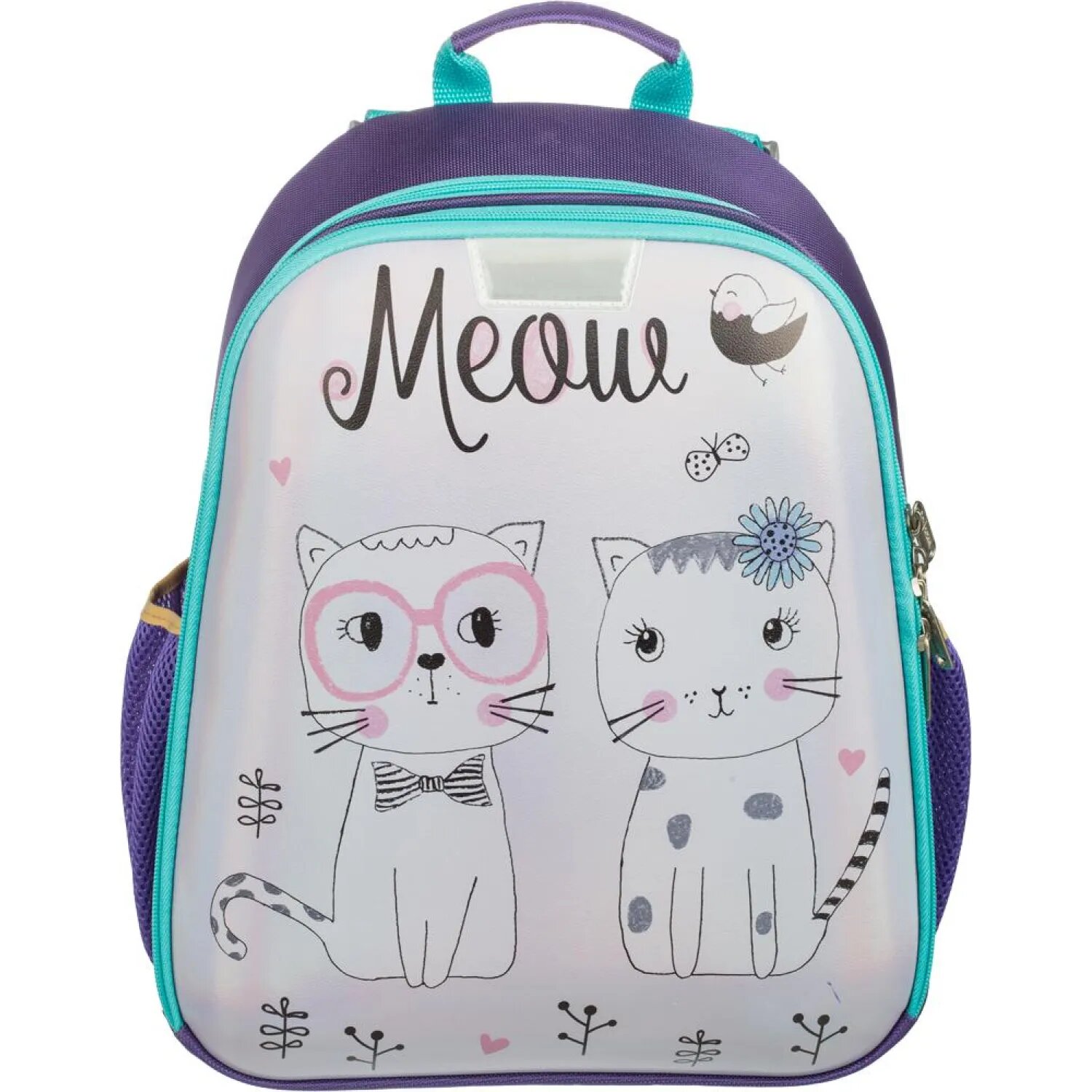 Ранец Basic Meow, 2 отд, эргоном. спинка, экокожа