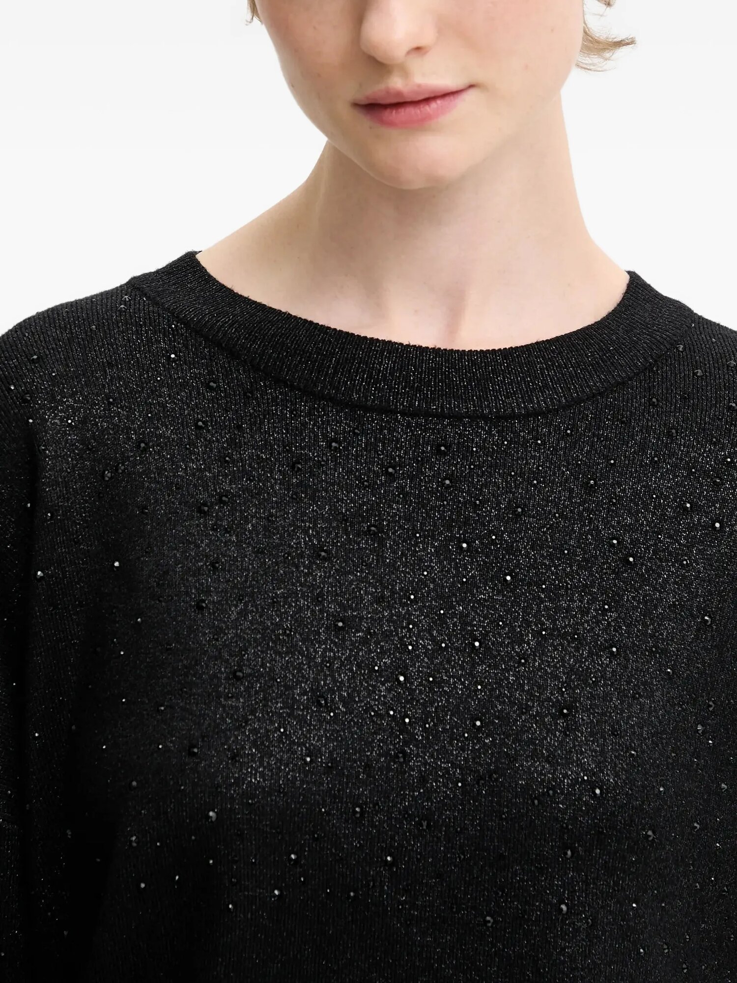 Свитер DKNY Sparkle Hotfix, размер S, , black/black — фото 1