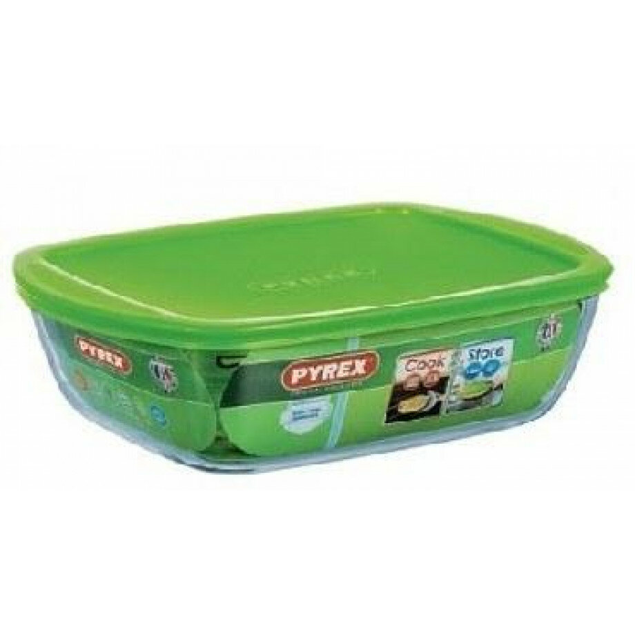 Блюдо-форма СВЧ прямоугольное С крышкой 23Х15Х6.5СМ COOK&STORE PYREX