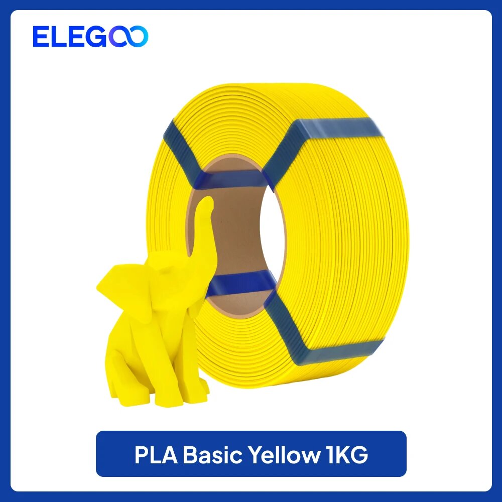 ELEGOO PLA Нить для 3D-печати 1 кг Красная Yellow 1KG