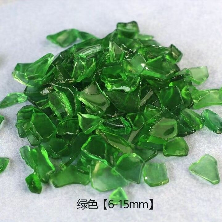 Основа для ландшафтного дизайна аквариума, нерегулярные стеклянные частицы, гидропонная поверхность для растений, ручная работа, креативные смешанные цветные стеклянные частицы