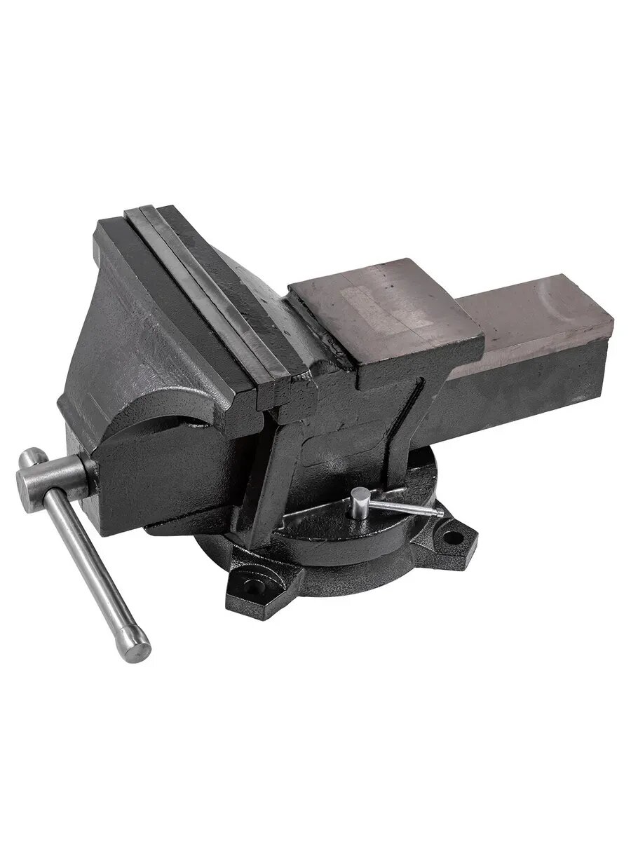 Тиски слесарные настольные поворотные с наковальней 250 мм