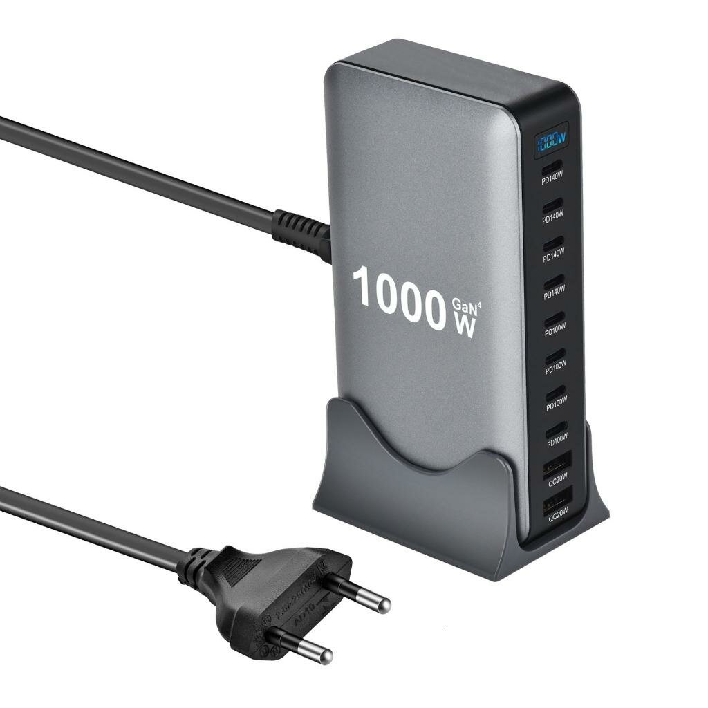 Быстрое зарядное устройство 1000W 10-портовое, EU