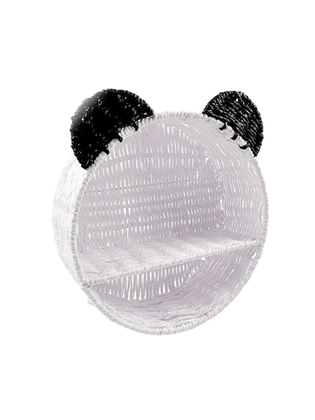 Стеллаж для хранения небольших растений из ротанга Настенная полка для корзины с Милым Медвежьим ухом