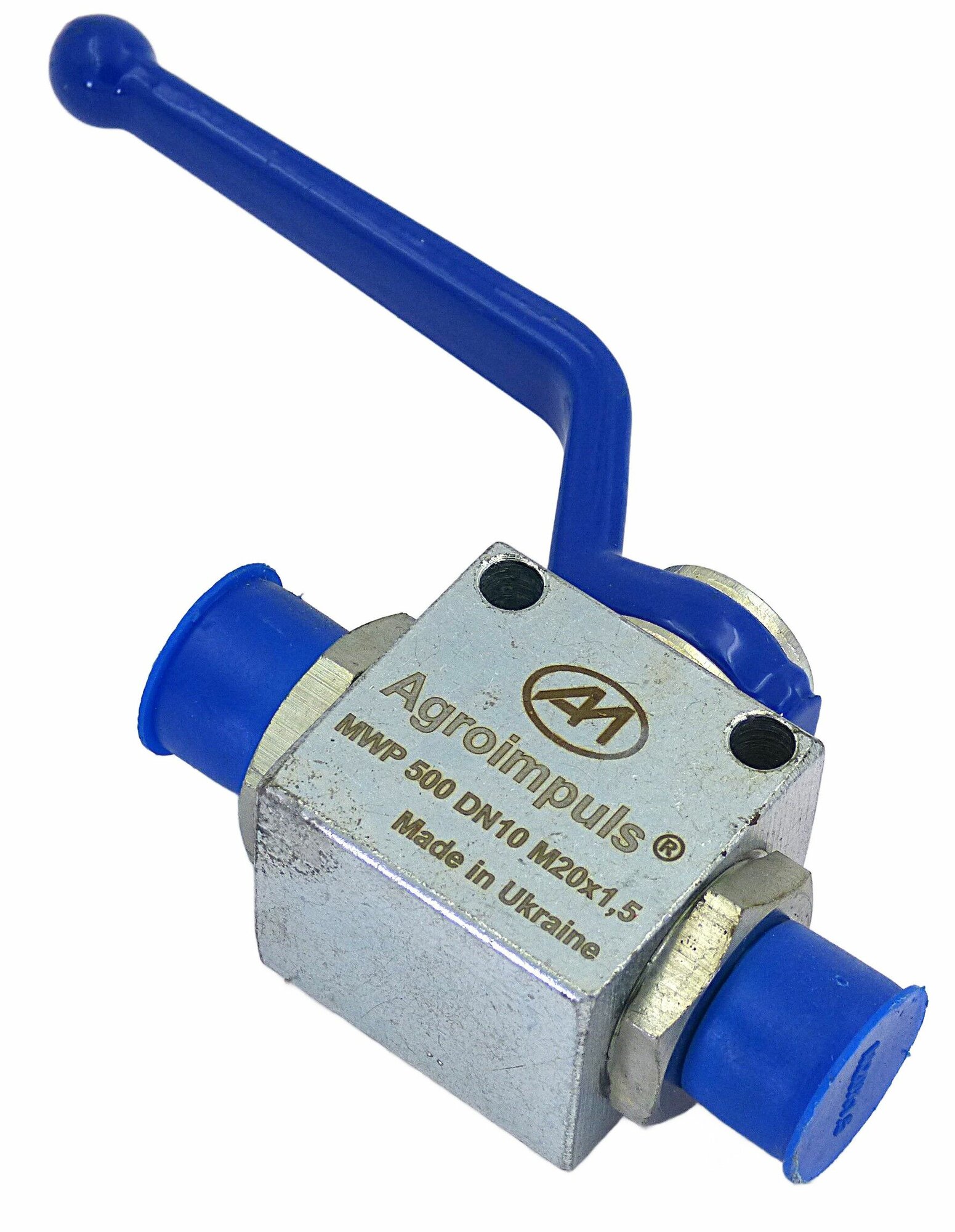 Кран шаровой, гидравлический, двух ходовой (М20х1,5-М20х1,5)