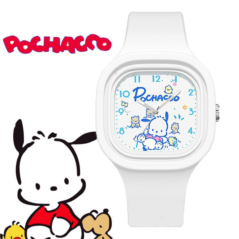 2024 Новый силиконовый электронный часы с мультяшным узором Cinnamoroll Pompompurin для детей и женщин