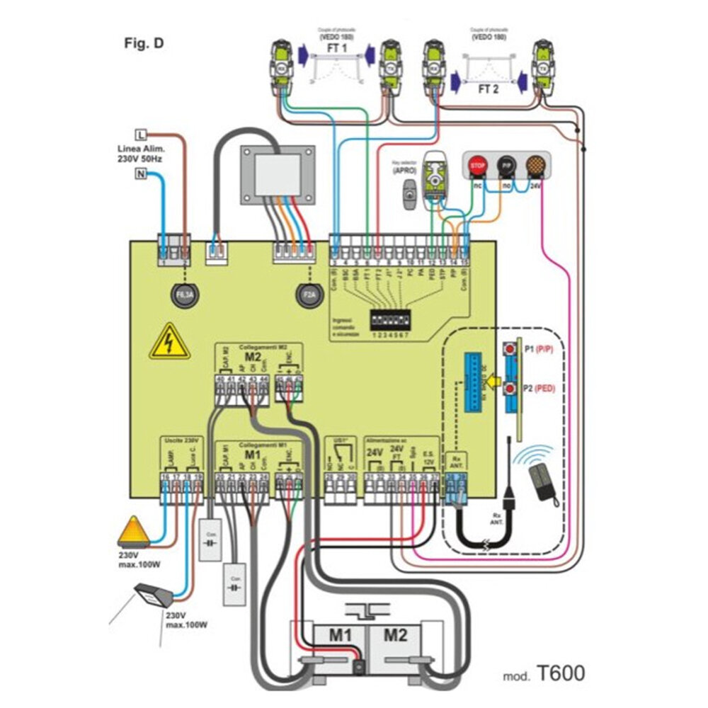 Антенна 433 МГц с усилением сигнала до 200 м для дистанционного управления SMA-разъем кабель 25 м