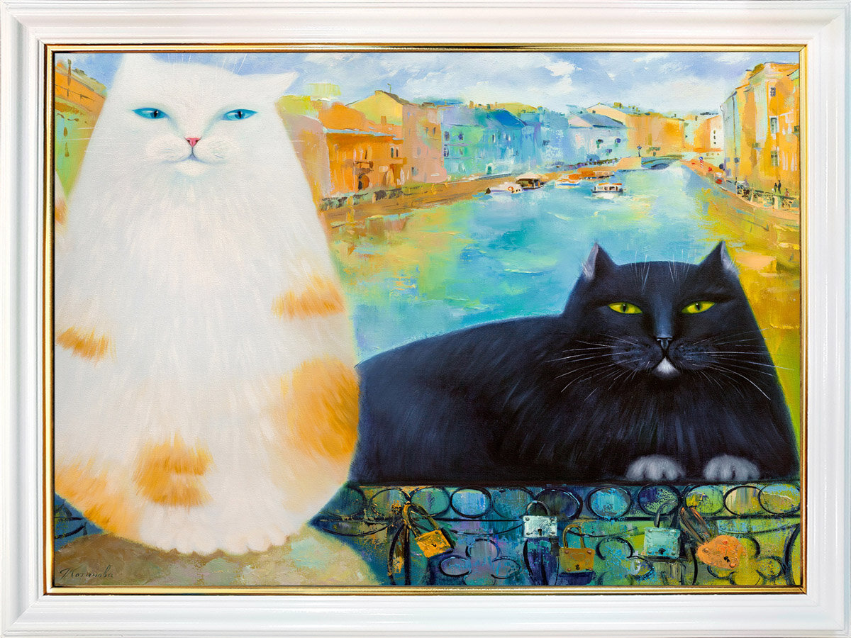 Картина "На Фонтанке" 30х40 см, художник - Котинова Галина. Арт. КГ2-30х40