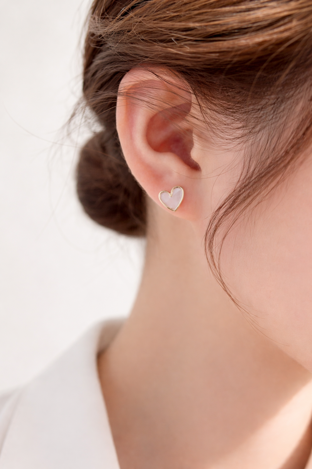 Серьги пусеты, эмаль