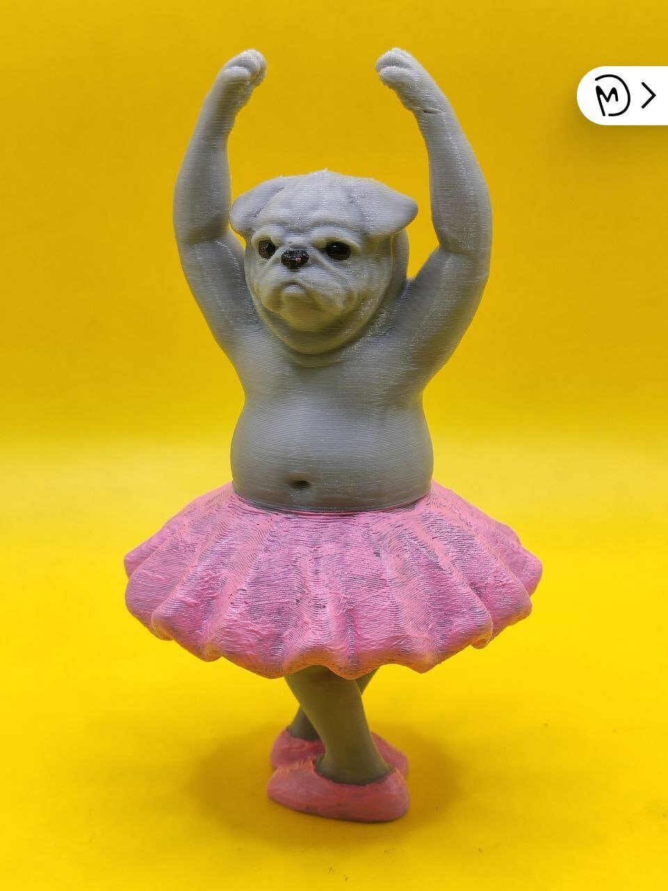 Статуэтка - Мопс балерина