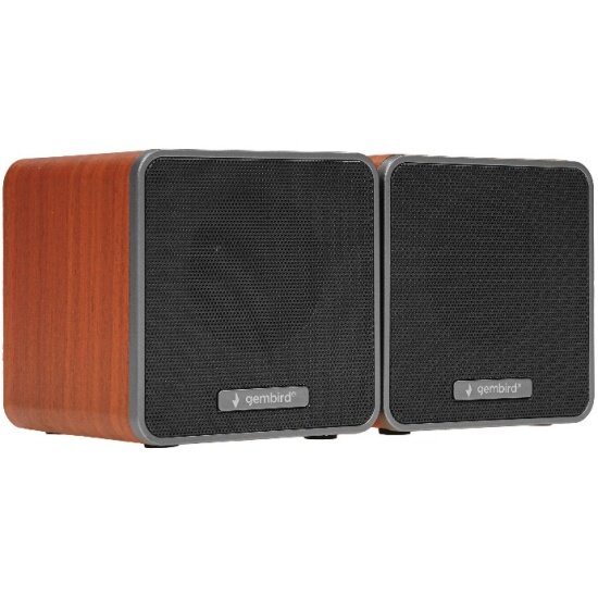 Колонки 2.0 Gembird SPK-206, 5Вт, коричневый