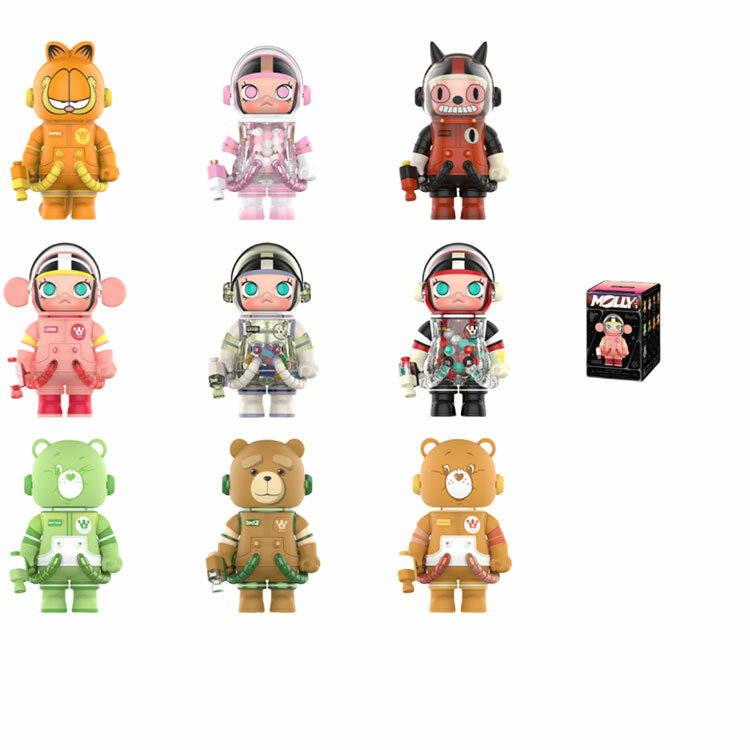 POP MART Mega Space Molly Anniversary Collection 3 100% Blind Box Products Single Blind Box/whole Box 9 Pcs null
