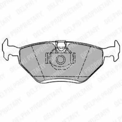Колодки тормозные DELPHI LP1423 задние BMW 3 E46 1.6-2.8, Diesel 02-98-02-05, Z4 E85 2.0-3.0 02-03-, Rover 75 RJ 1.8-2.5, CDT, V6 02-99-