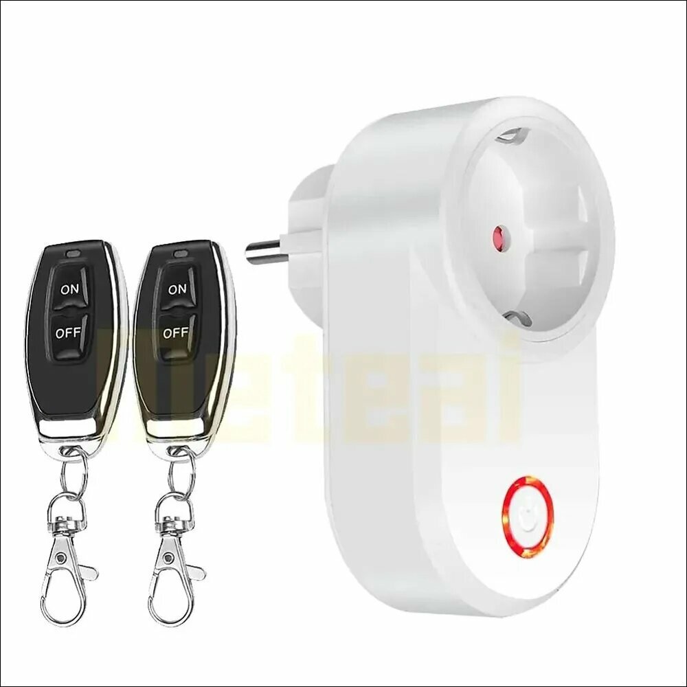 Умная розетка с выключателем и пультом ДУ, 2 шт U4