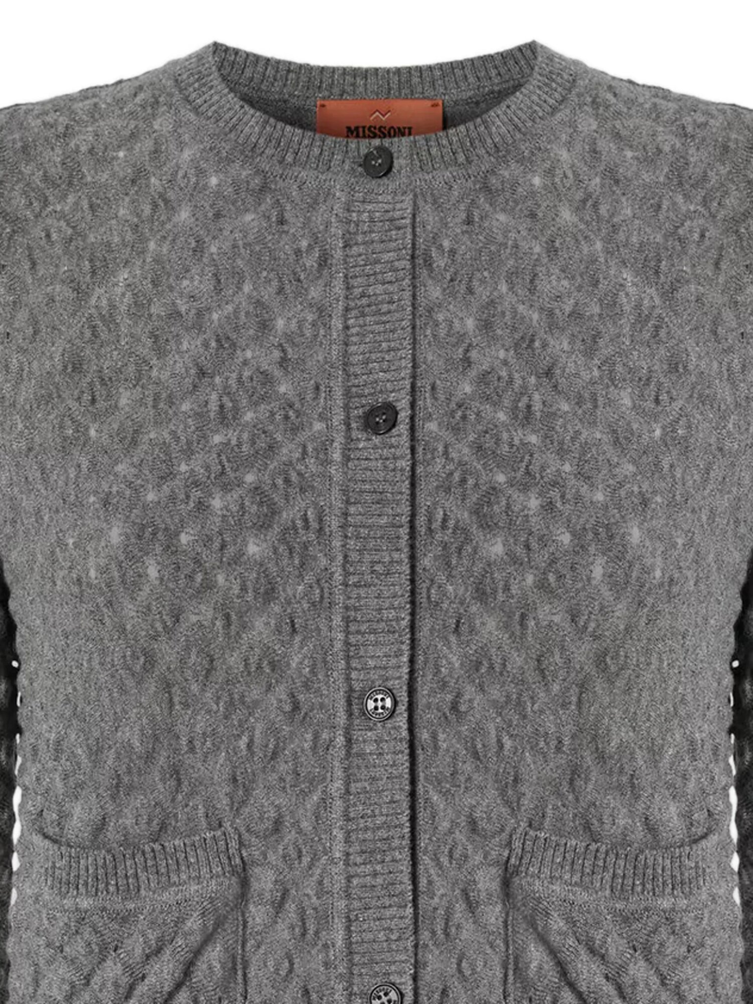 Кардиган Missoni Cashmere cardigan, размер 44, серый — фото 1
